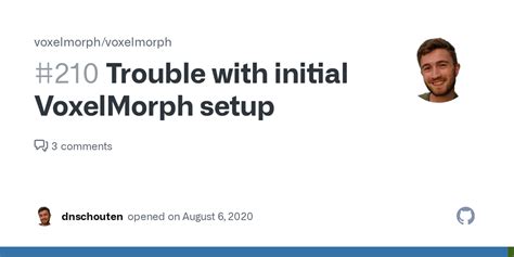 Trouble With Initial VoxelMorph Setup Issue 210 Voxelmorph