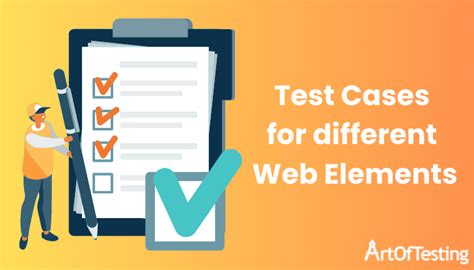 Test Cases For Different Web Elements Header Footer