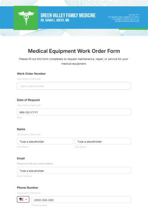 Free Work Order Form Templates To Edit Online