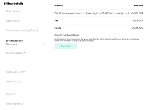 Woocommerce Phone Number Validation