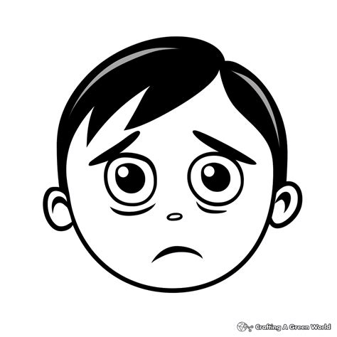 Sad Face Coloring Pages Free And Printable