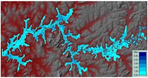 Simulated Flood Area Using Hec Ras For Flood Event Occurred In May 2018