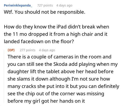 Mom Refuses To Pay For Broken IPad Pro After Parents Leave It With Month Old At Daycare