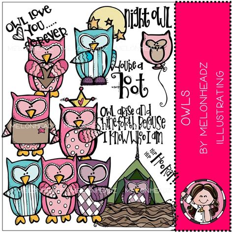 Melonheadz Lds Illustrating Kims Owl Bundle