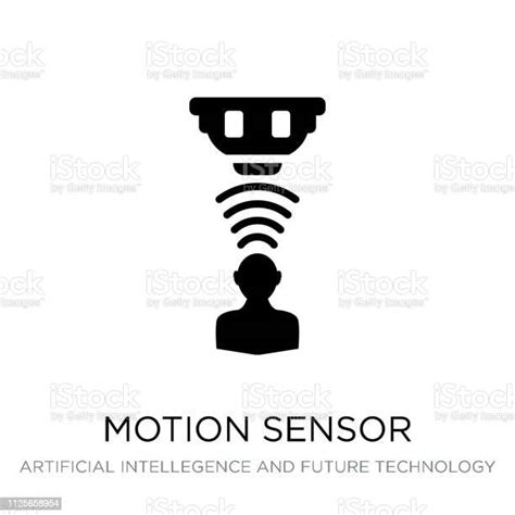 白色背景上的動作感應器圖示向量 來自人工智慧的動作感應器填充圖示和未來的技術集合向量圖形及更多互聯網圖片 互聯網 保安 動作 Istock