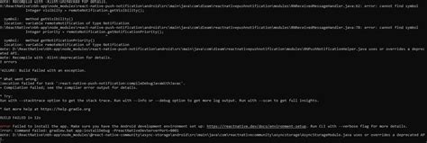 Unable To Run App Task React Native Push Notification