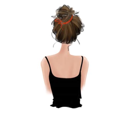 Best Hair Bun Illustrations Royalty Free Vector Graphics And Clip Art