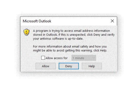 New Security Window Prompt When Database Is Sending An Email Access World Forums
