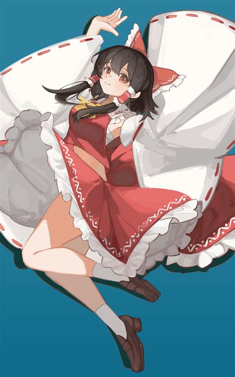 Hakurei Reimu Touhou Drawn By Hirachill Danbooru