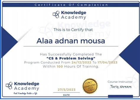 Alaa Mousa On Linkedin This Training Was A Unique And Useful Experience That I Enjoyed ☺️