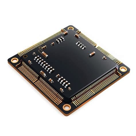 Magnificent Microchip Isolated On White Background Premium Ai