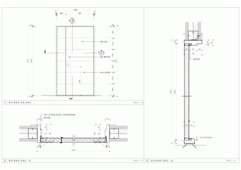 방화문 Cddf012 Library Magnicad Cad Block Free Download