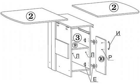 Схема сборки стола