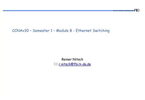 ppt ccnav30 semester 1 module 8 ethernet switching powerpoint