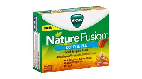 Vicks Multi Symptom Relief Cold And Flu Caplets Real Honey 20 Ct