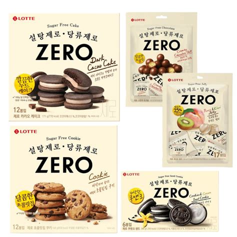 Lotte Zero Sugar Free Cookie Cakecookiechocolatejelly Shopee Malaysia
