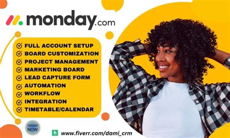Setup Project Management On Monday Crm Monday Com Monday Automation