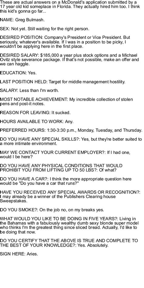 Mcdonalds Application Help Subway Application