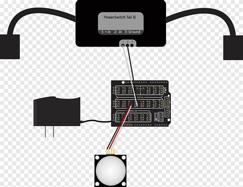 Electronics Arduino Motion Sensors 패시브 적외선 센서 배선도 야간 조명 기타 전자 제품 Png