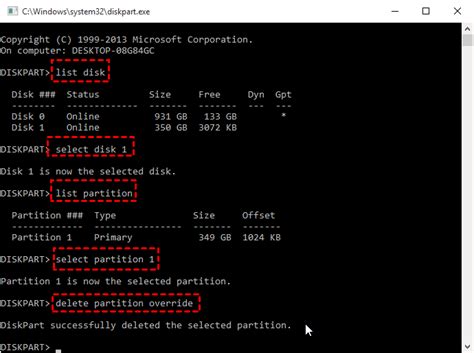 Diskpart Delete Partition Force In Windows 11 10 8 7