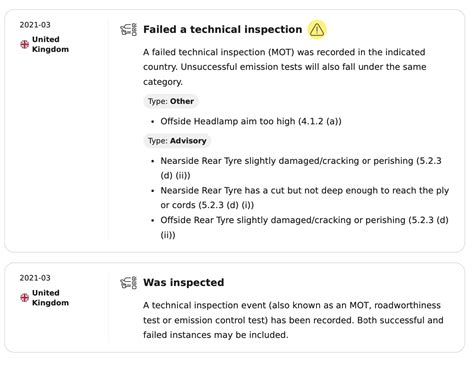 Vehicle Mot History Too Many Failed Inspections Rcartalkuk
