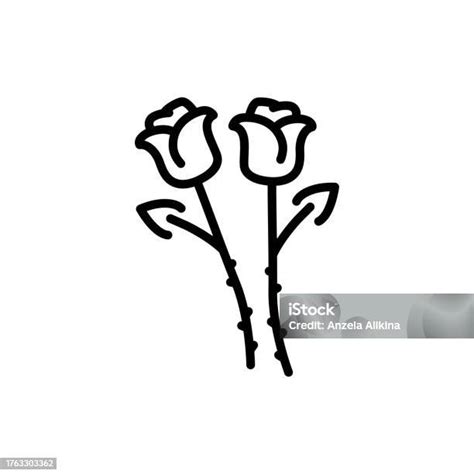 Icône De Ligne Rose Olor Pictogramme Pour La Page Web Vecteurs Libres