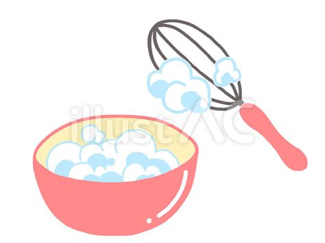 泡立て器 ホイップクリームイラスト No 295003｜無料イラスト・フリー素材なら「イラストac」