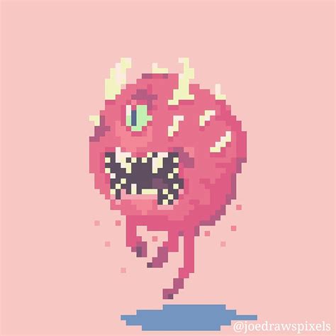 Cacodemon From Doom By Me R PixelArt