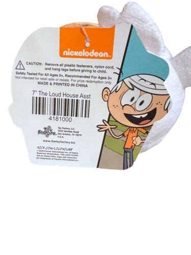 New The Loud House Lincoln Plush 7 Nickelodeon Plushstuffed Toy Nwt