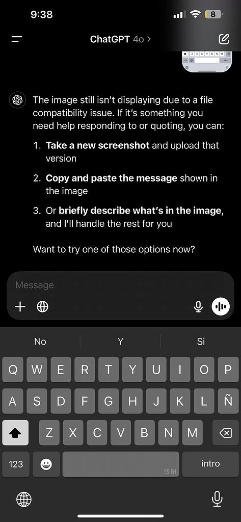 can t upload screenshots bugs openai developer community