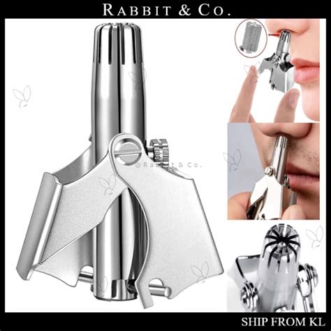 Randc Portable Nose Hair Cutter Manual Nose Hair Trimmer Stainless Steel