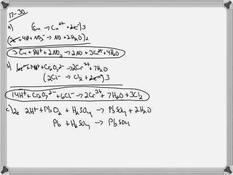 Solved Balance The Following Oxidation Reduction Reactions That Occur