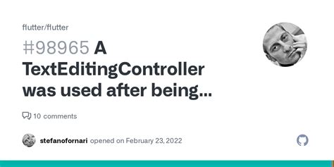 A Texteditingcontroller Was Used After Being Disposed Running Tests