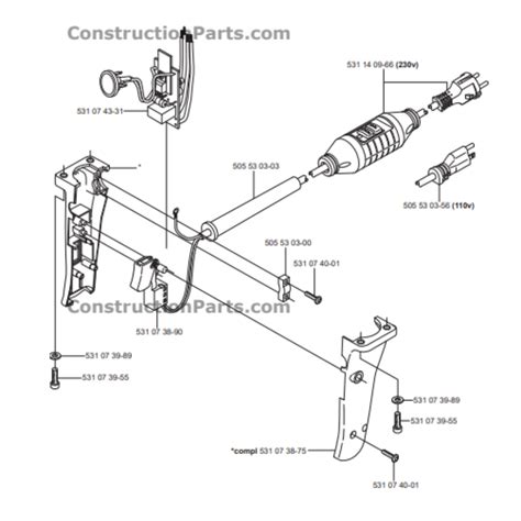 Husqvarna Dm 225 Dimas Core Drill Repair Parts