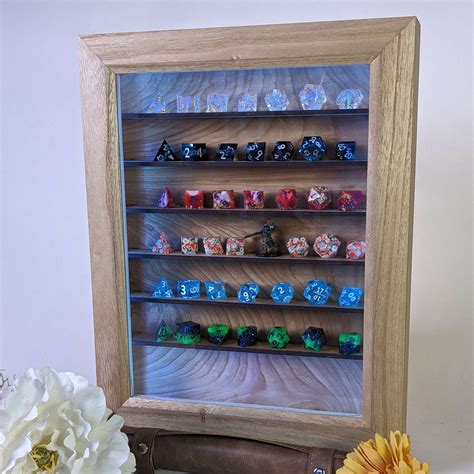 Luxury Dnd Dice Display Case Dungeons And Dragons Dice Shelf Etsy