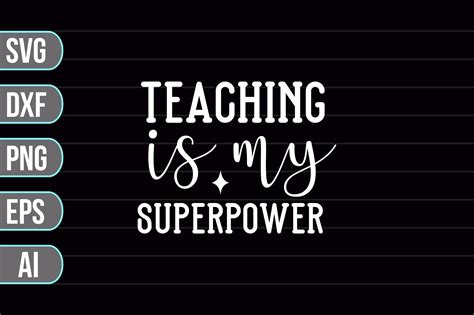 Teaching Is My Superpower Svg Graphic By Crafty Bundle · Creative Fabrica