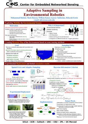 Ppt Adaptive Sampling In Environmental Robotics Powerpoint Presentation Free To View Id