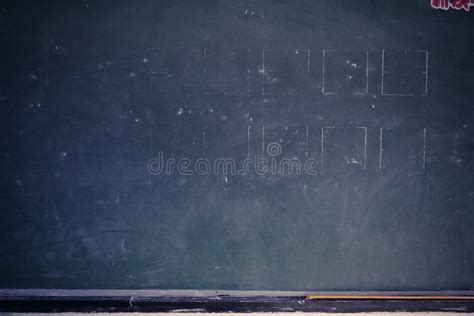 Classroom Blackboard Partial Close Stock Image Image Of Message