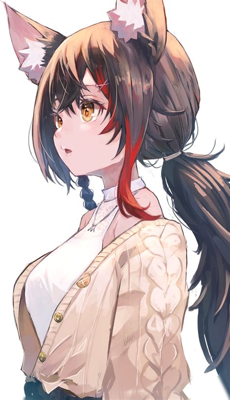 Ookami Mio And Ookami Mio Hololive Drawn By Nyucha Danbooru