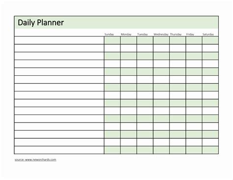 Free Excel Daily Checklist Templates