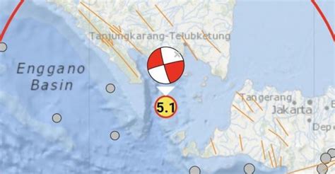Gempa M51 Guncang Sumur Banten Getaran Terasa Hingga Kotabumi Lampung