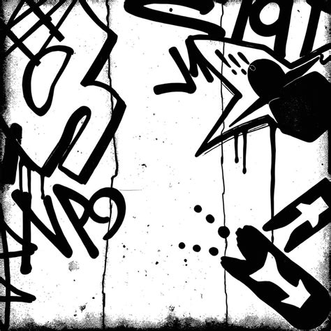 Dynamic Black And White Graffiti Art Layout 50116496 Vector Art At Vecteezy