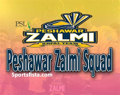 Peshawar Zalmi Squad 2026 PZ PSL 11 Team Squad Captain Coach