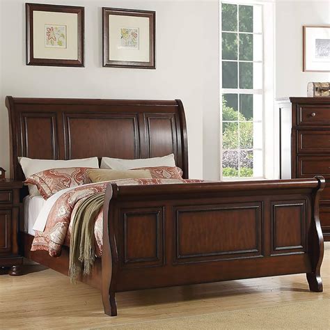 Cherry Sleigh Headboard