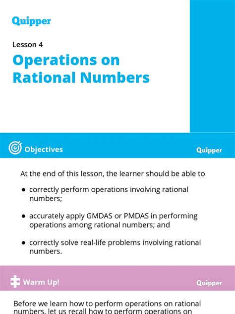 Operations On Rational Numbers Pdf Division Mathematics Multiplication