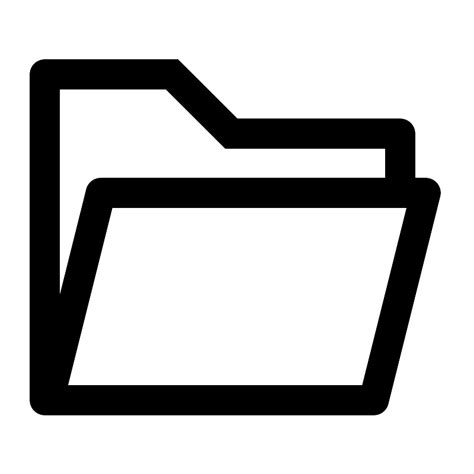 Folder Opened Vector SVG Icon SVG Repo