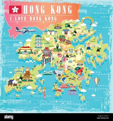Hong Kong Sightseeing Map Photos