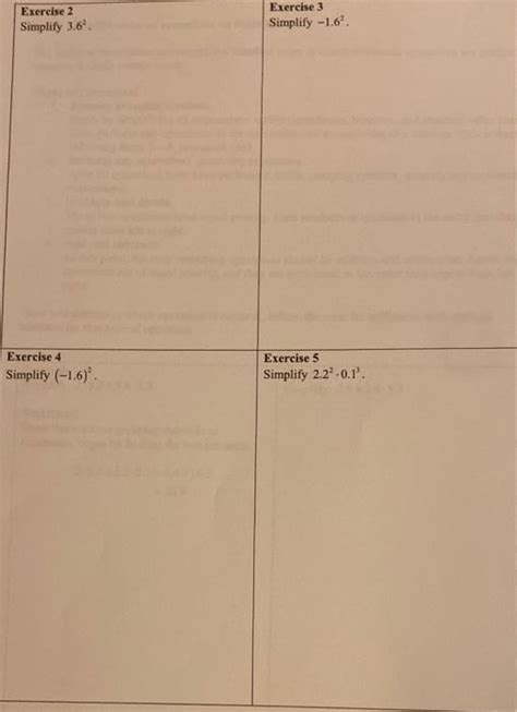 Solved Exercise 2 Simplify 3 6 Exercise 3 Simplify 1 6 Chegg Com