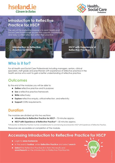 Reflective Practice Elearning Module Free On Hseland Ie Social