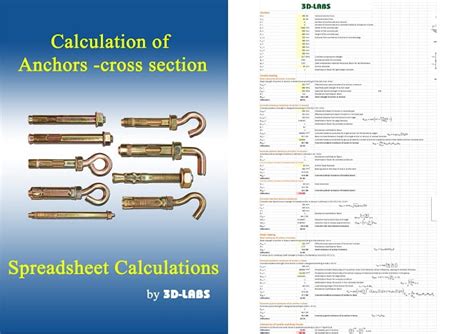 Calculation Of Anchors Cross Section